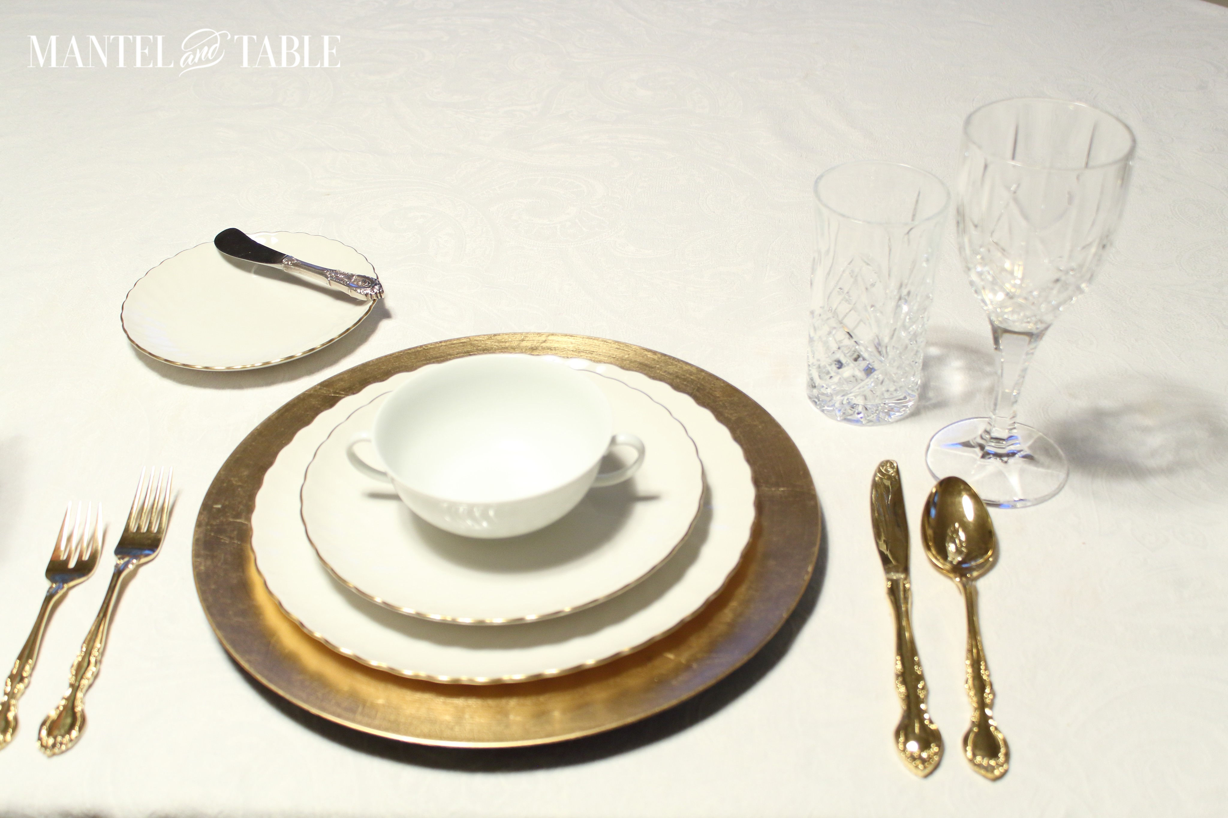 How to Set a Beautiful Formal Table - It's Easy! - Mantel and Table