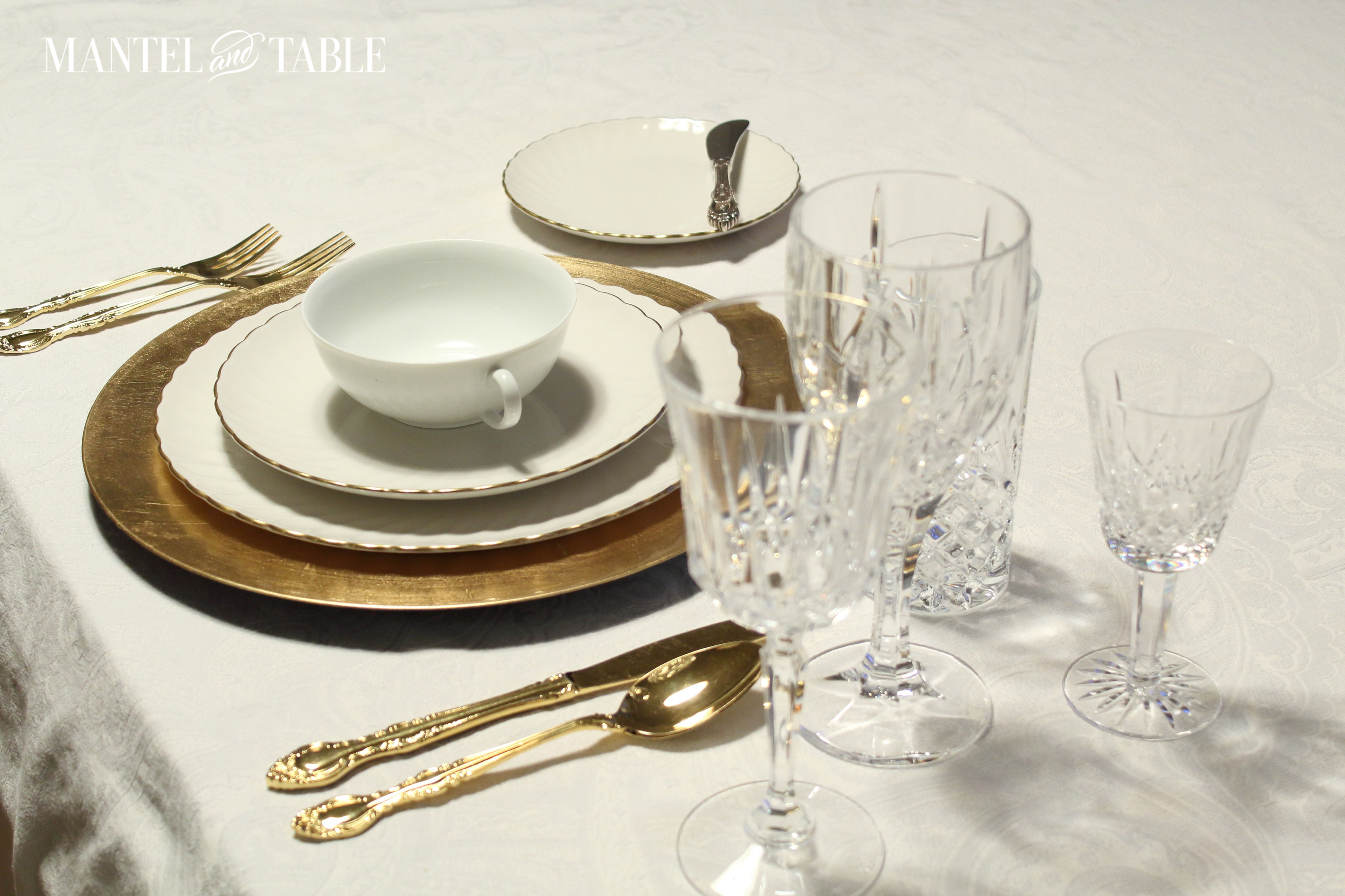 How to Set a Beautiful Formal Table - It's Easy! - Mantel and Table