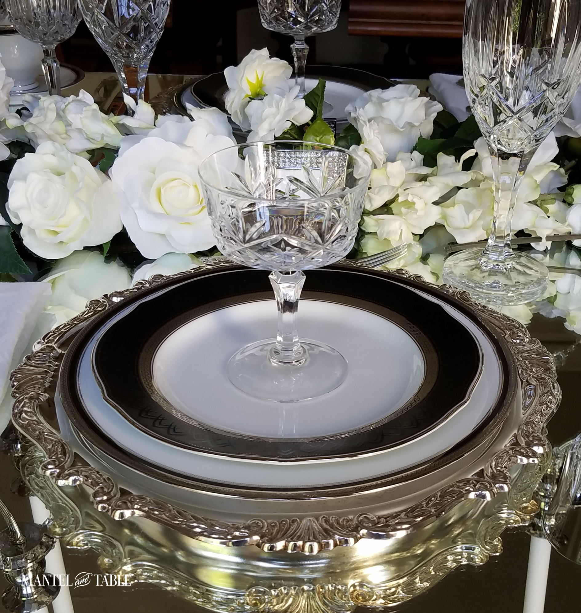 State Fair Tablescape Competition #1 - Planning - Mantel and Table