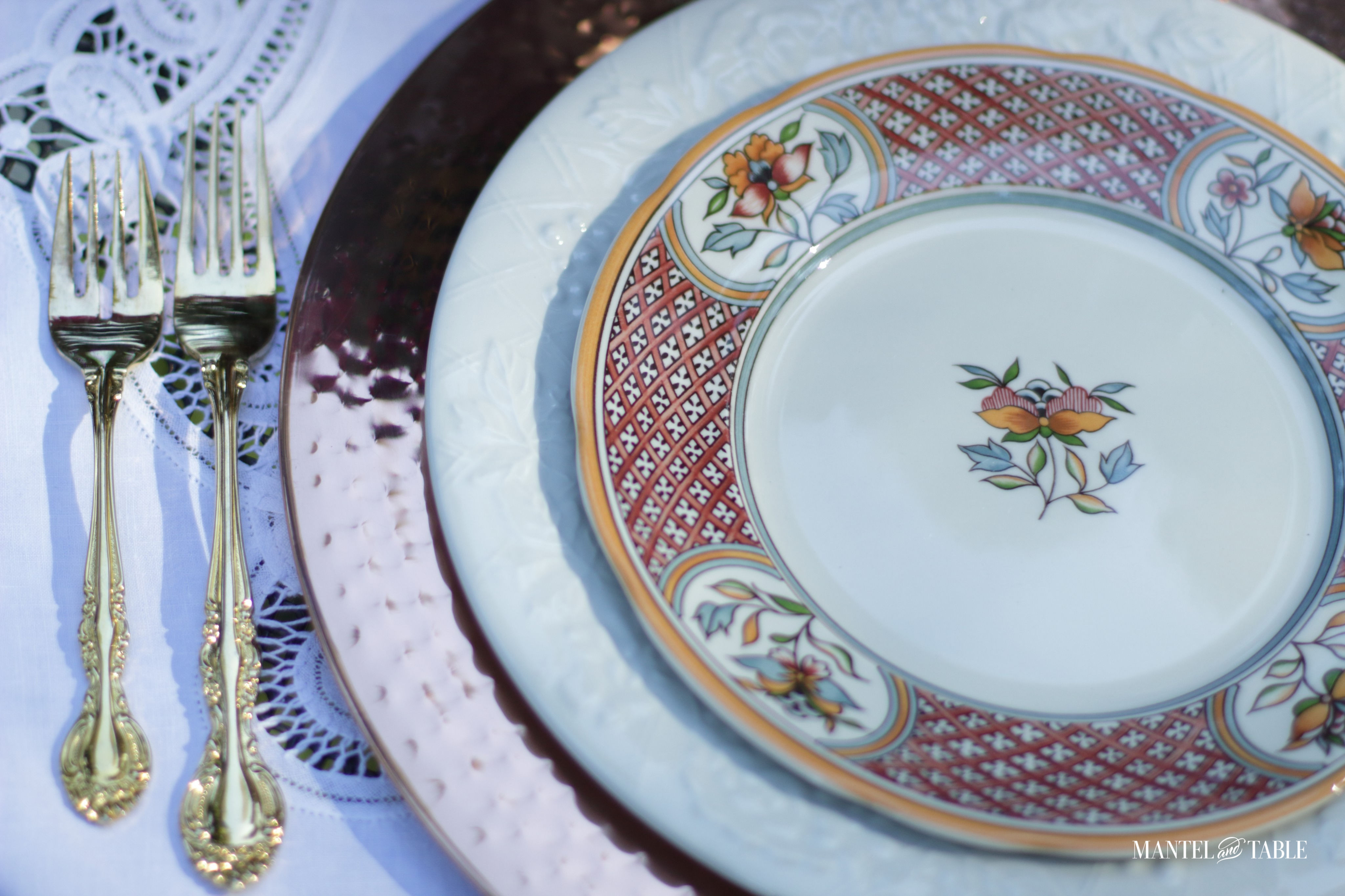 An Elegant Fall Picnic in the Park - Mantel and Table