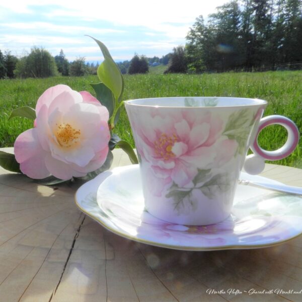 The Traveling Teacup Visits A Farm ~ Stop #1 - Mantel and Table
