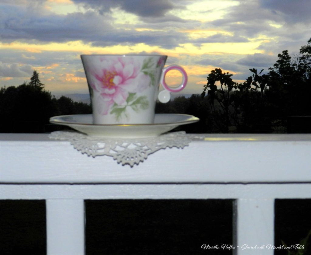 The Traveling Teacup Visits A Farm ~ Stop #1 - Mantel and Table