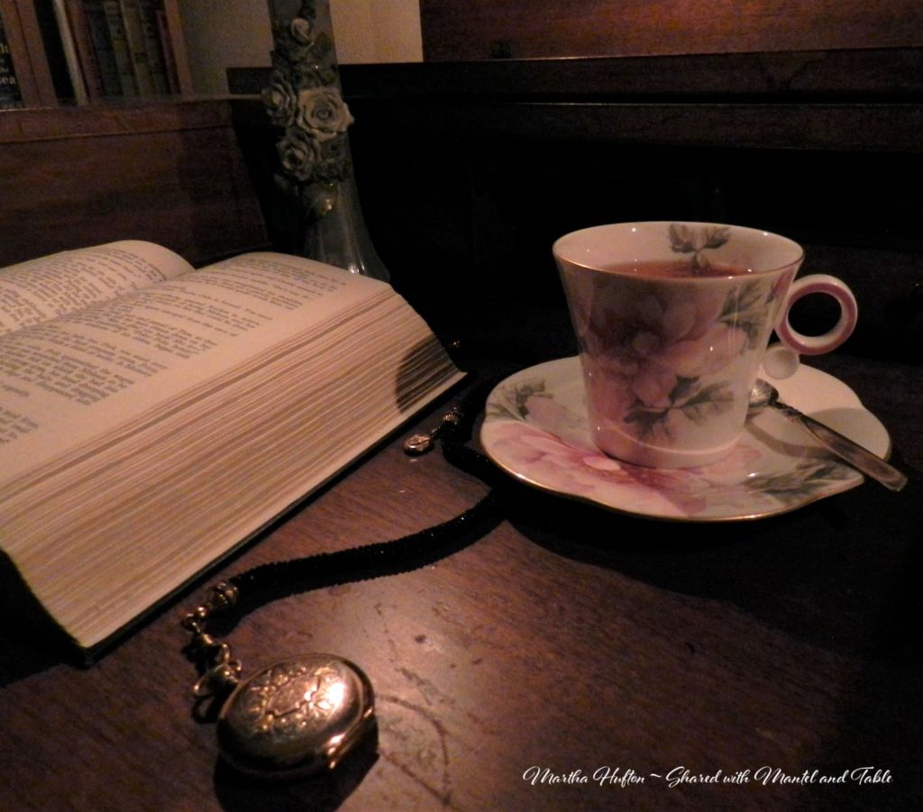 The Traveling Teacup Visits A Farm ~ Stop #1 - Mantel and Table