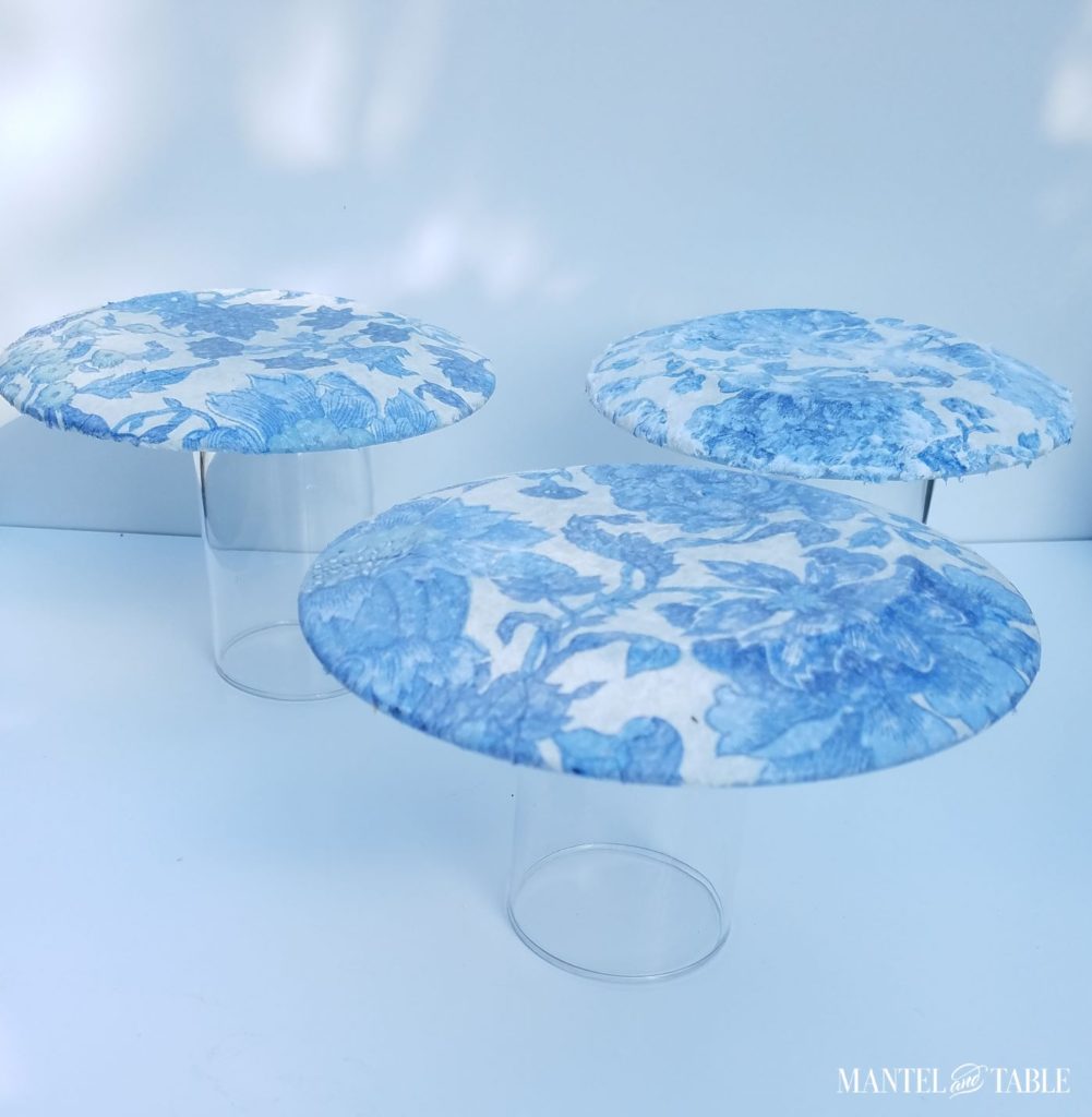 A Beautiful DIY Plate Using A Napkin ~ 7 Easy Steps - Mantel and Table