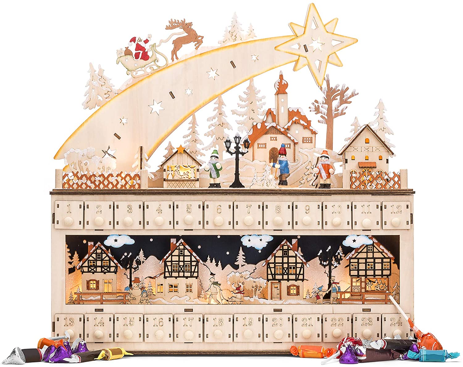 Your Advent Calendar - 5 Beautiful Choices - Mantel and Table