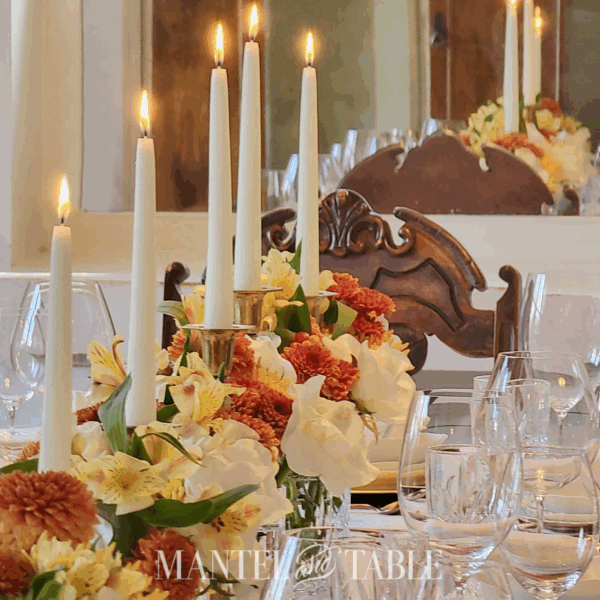 State Fair Tablescape Competition #1 - Planning - Mantel and Table