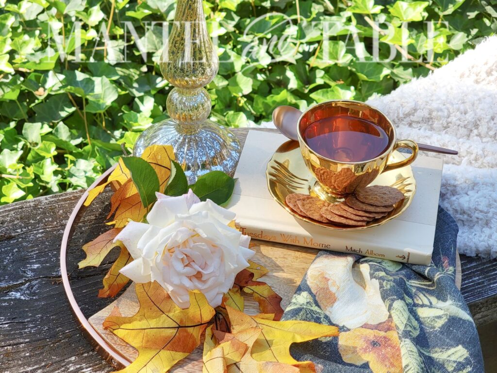 How to Create a Beautiful Cozy Fall Tea Tray - Mantel and Table