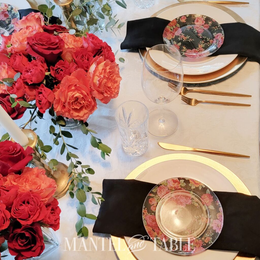 A ridiculously easy and beautiful tablescape - Mantel and Table