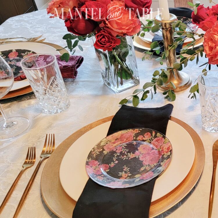 A ridiculously easy and beautiful tablescape - Mantel and Table