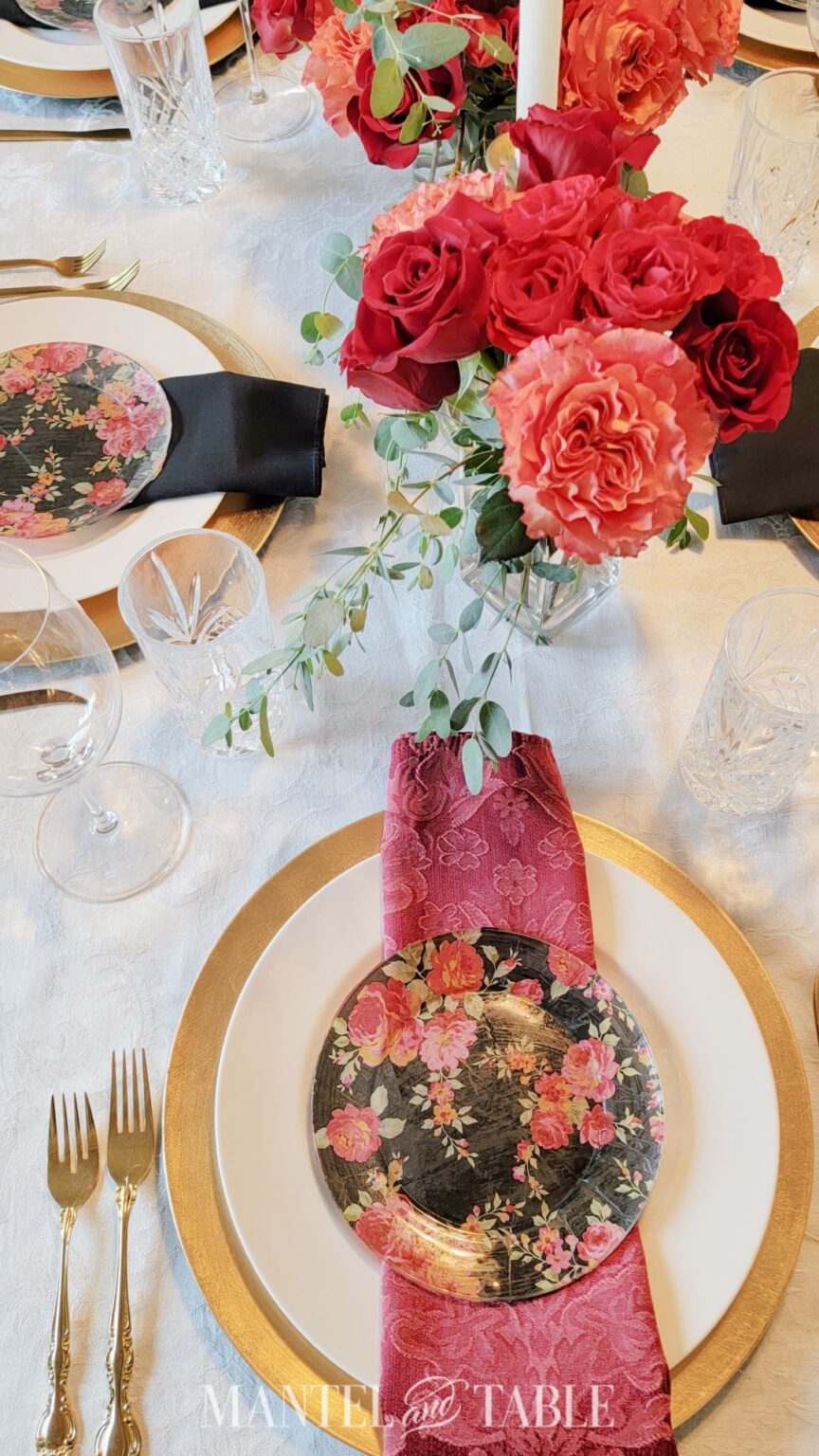 A ridiculously easy and beautiful tablescape - Mantel and Table