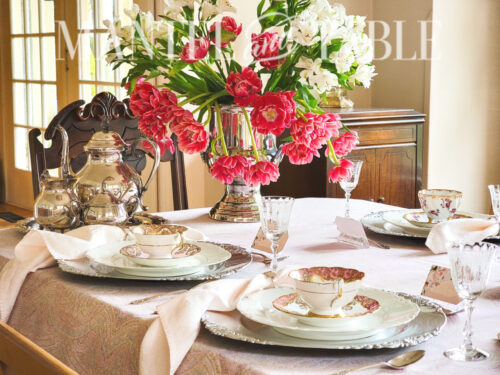 How to organize a tea party that's lovely and fun - Mantel and Table