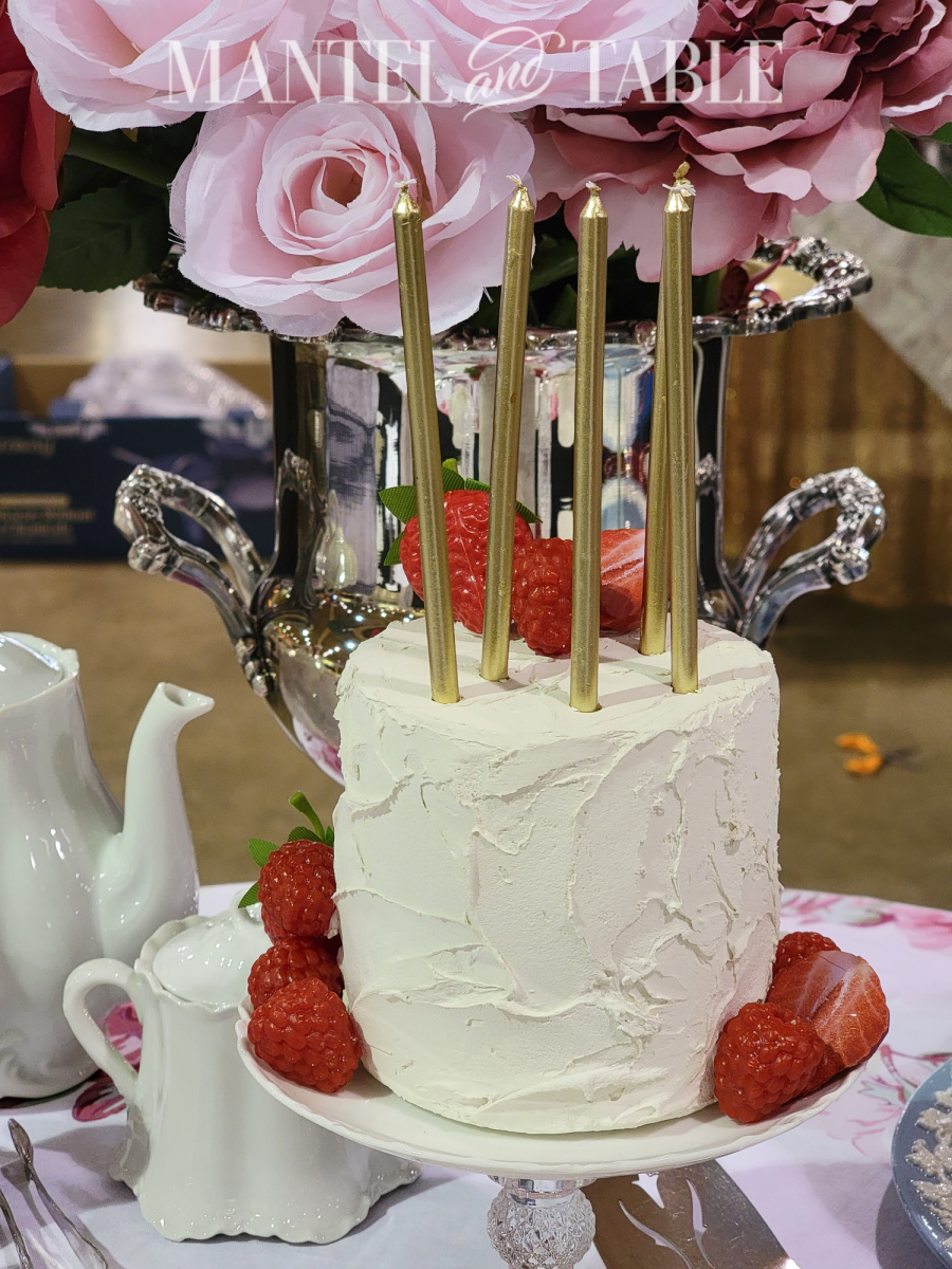 How my table got ready for the table decorating contest - Mantel and Table