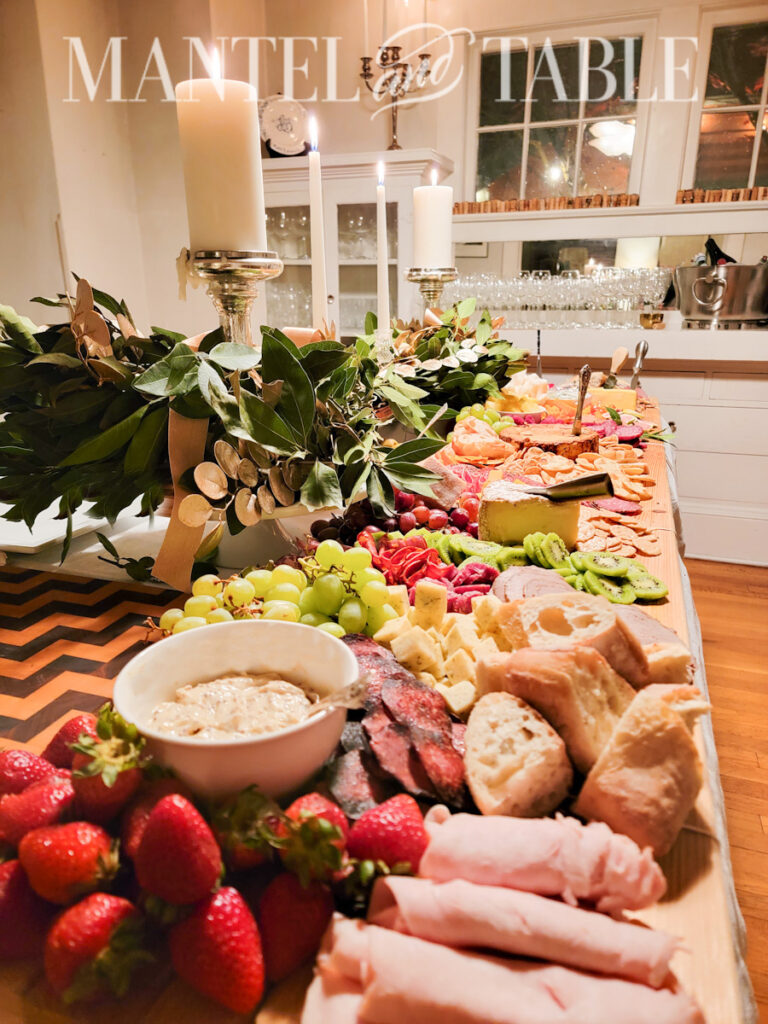 How to create a delicious grazing table for your party - Mantel and Table