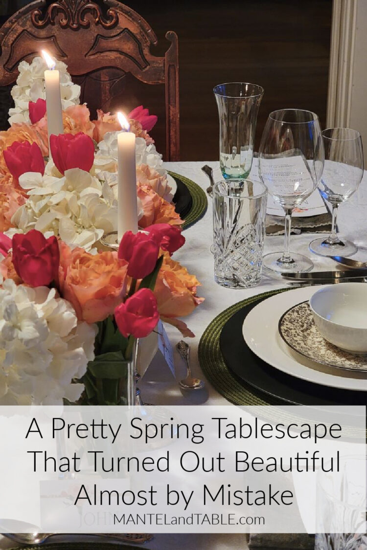 A Pretty Spring Tablescape That Turned Out Beautiful Almost by Mistake ...
