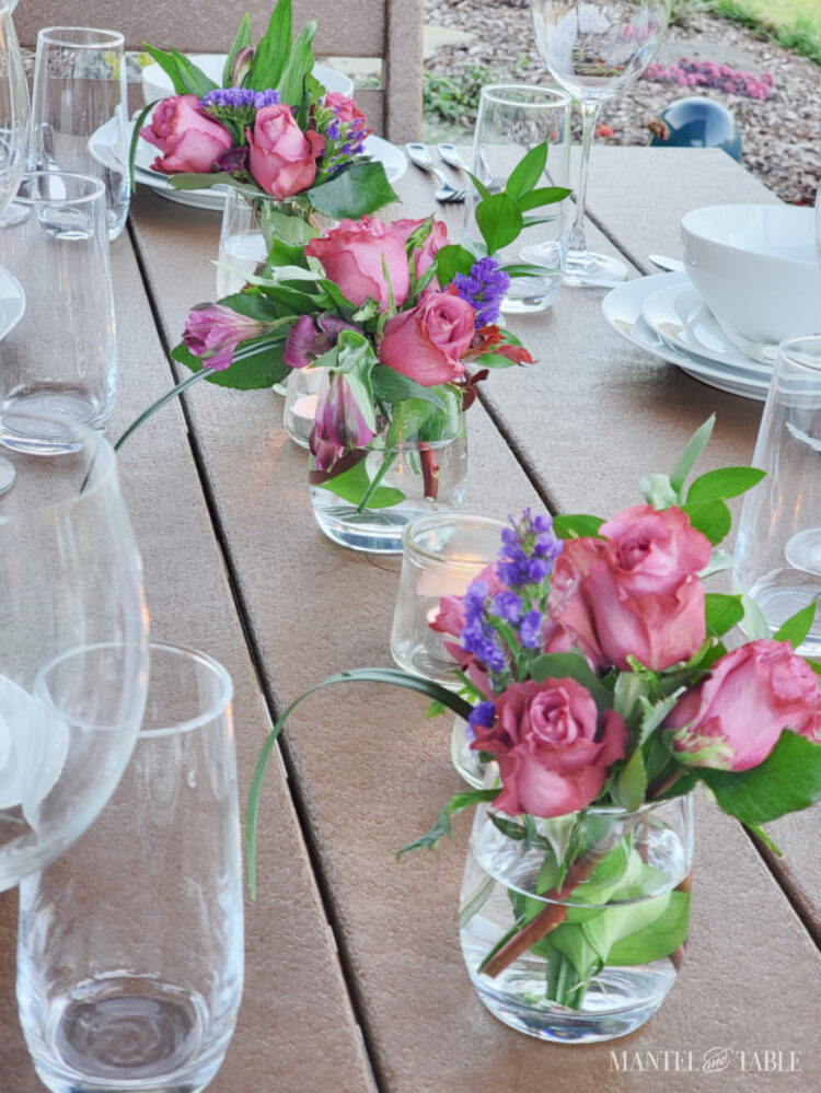 A Beautiful Sunset Tablescape in the Backyard - with Surprise Visitors ...