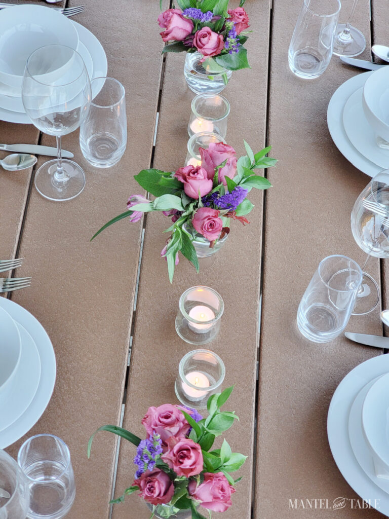 A Beautiful Sunset Tablescape in the Backyard - with Surprise Visitors ...