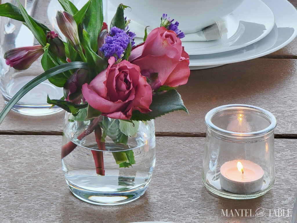 A Beautiful Sunset Tablescape in the Backyard - with Surprise Visitors ...