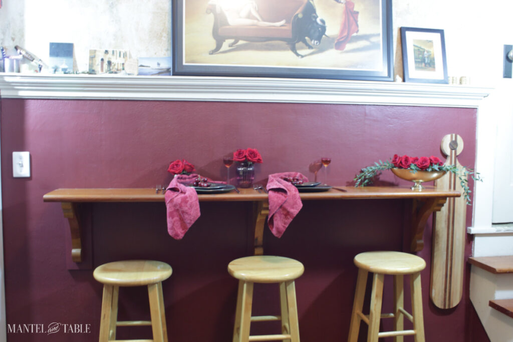 Dark Cherry Red Table Setting - How To Make It Beautiful! - Mantel and ...