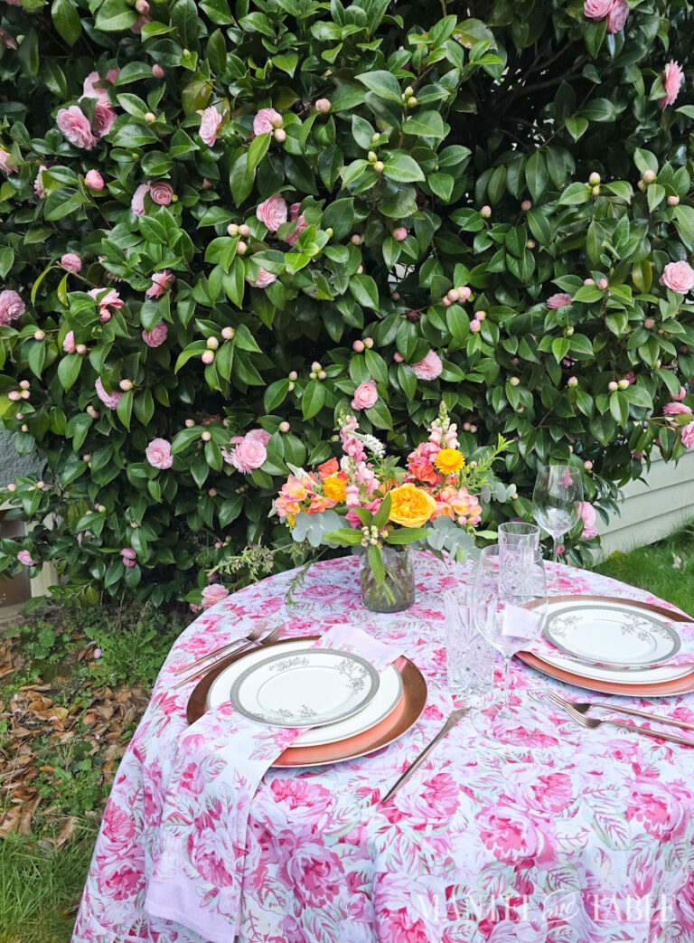 A Colorful Tablescape with a Beautiful English Country Look - Mantel ...