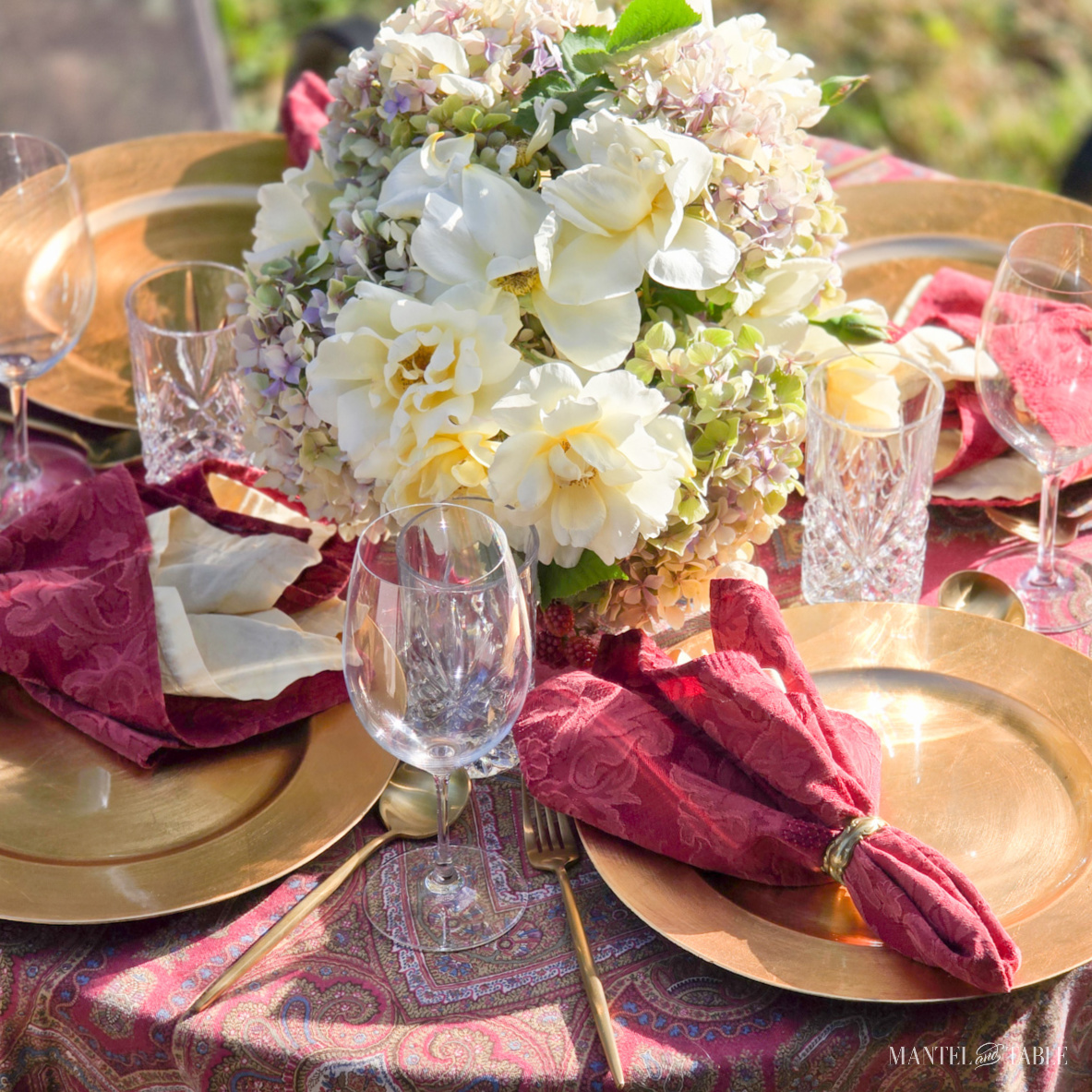 A Red and Yellow Table Setting - Soft Beautiful and Relaxed - Mantel ...